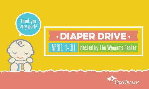CoxHealth | 12th Annual Diaper Drive to begin on April 1