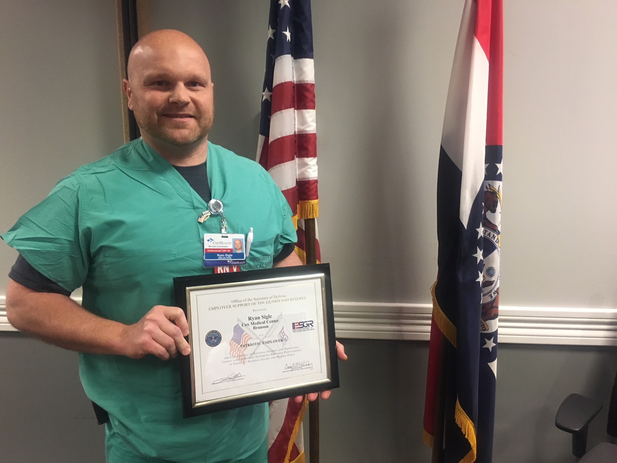 CoxHealth | Cox Branson nurse honored by Department of Defense